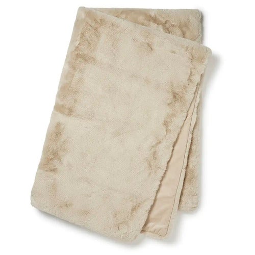 Skinnwille Fluffy Pledd Beige | Kjøp fra Hulténs